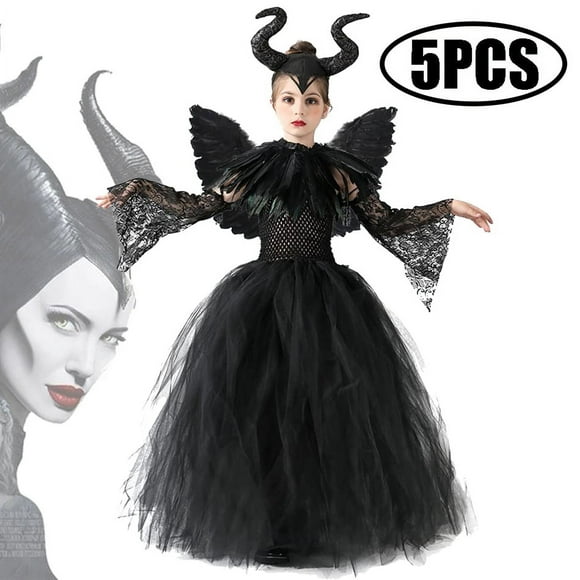 Maleficent Costume Girls