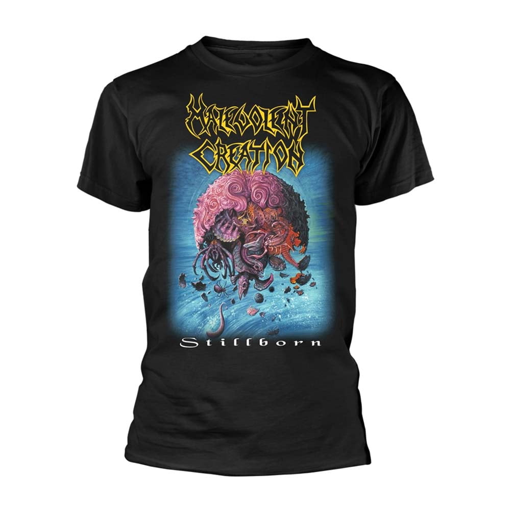 Malevolent Creation T Shirt Stillborn Band Logo new Official Mens Black ...