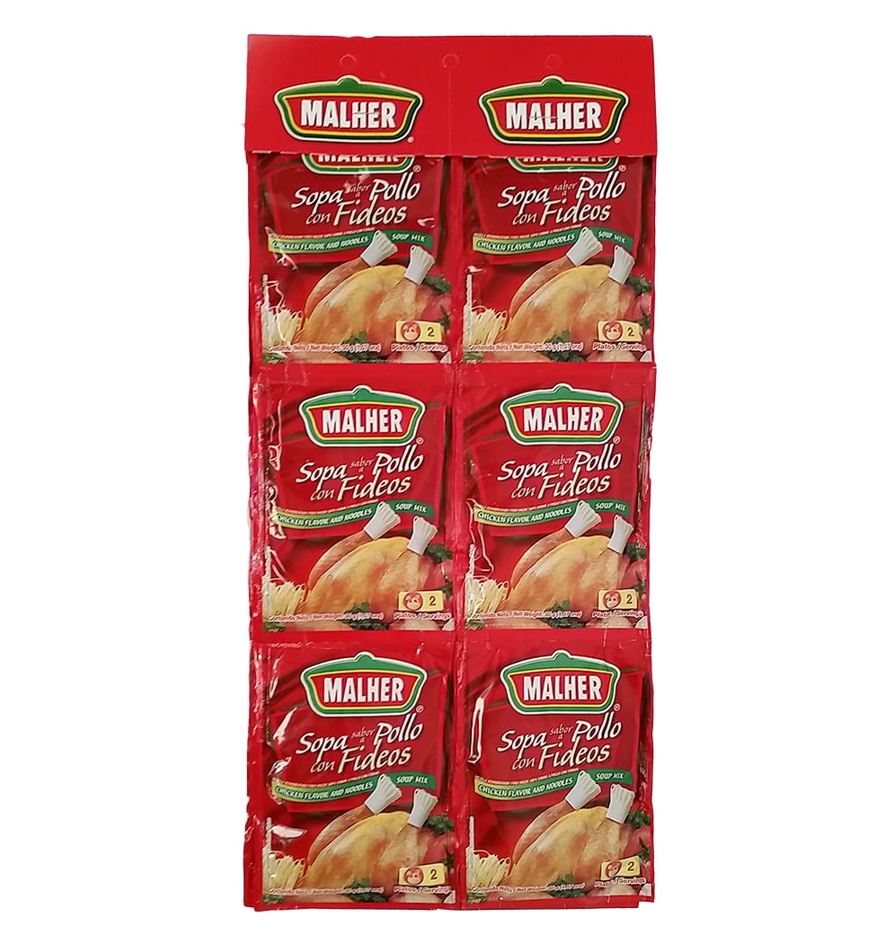 Malher Chicken - Pasta Soup 1.07 oz - Sopa De Pollo - Fideo (Pack of 12 ...