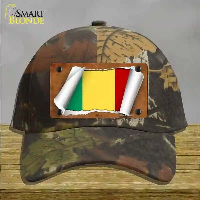 Mali Flag Scroll Novelty License Plate Hat Cotton Camoflauge - Walmart.com