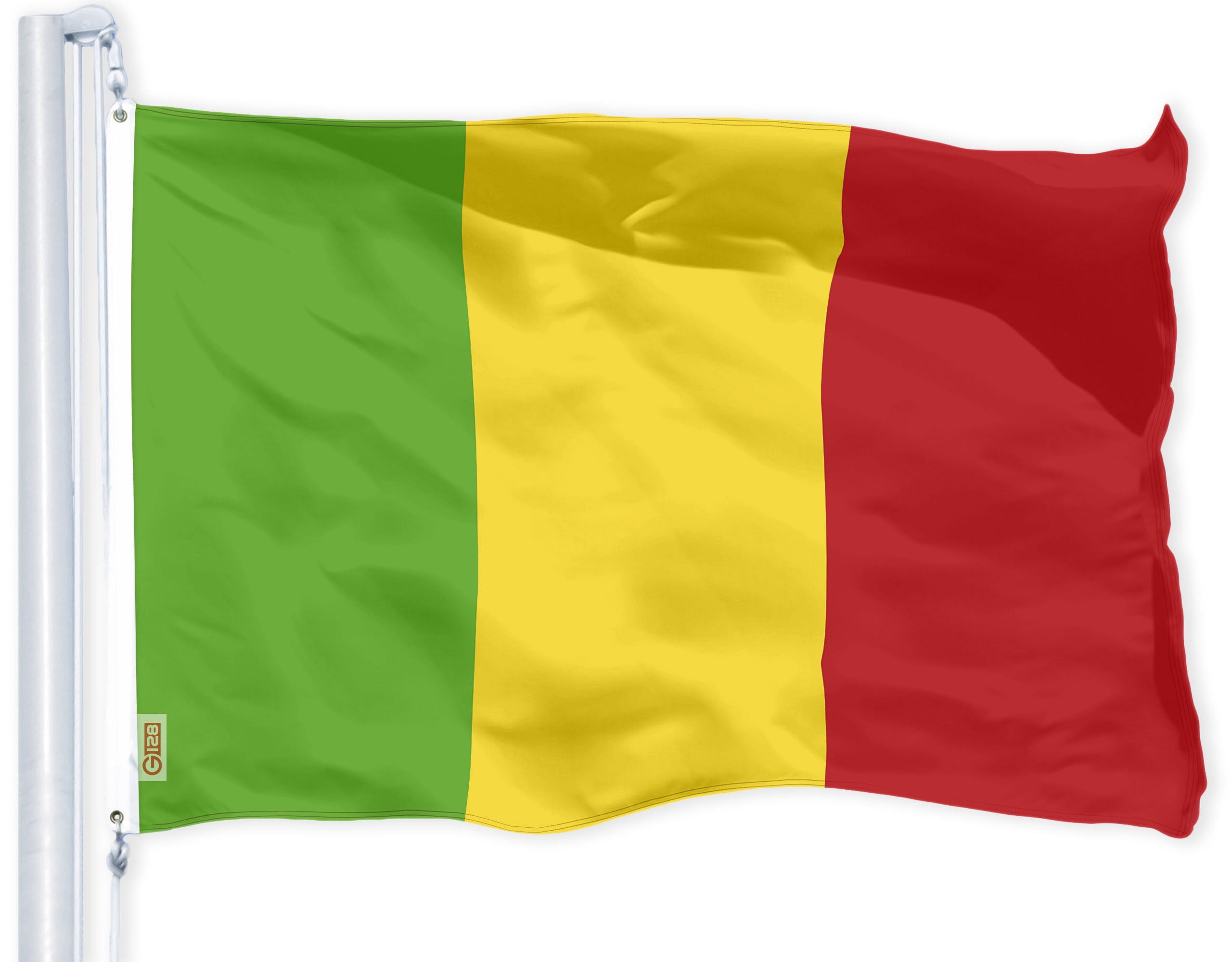 Mali (Malian) Flag | 3x5 feet | Printed 150D – Indoor/Outdoor, Vibrant ...