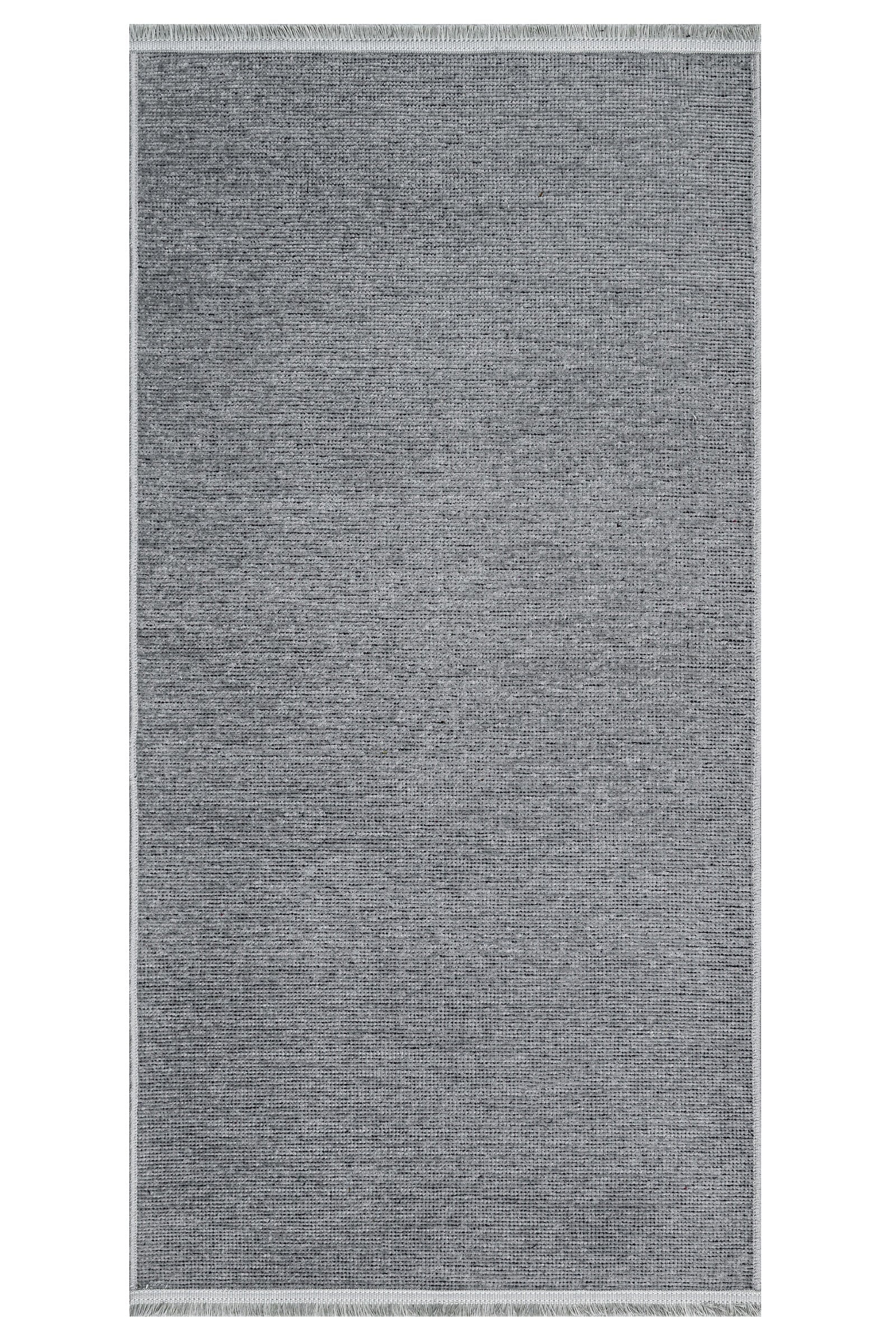 Malia Grey Flat Natural Latex Area Rugs for Living Room Jacquard ...