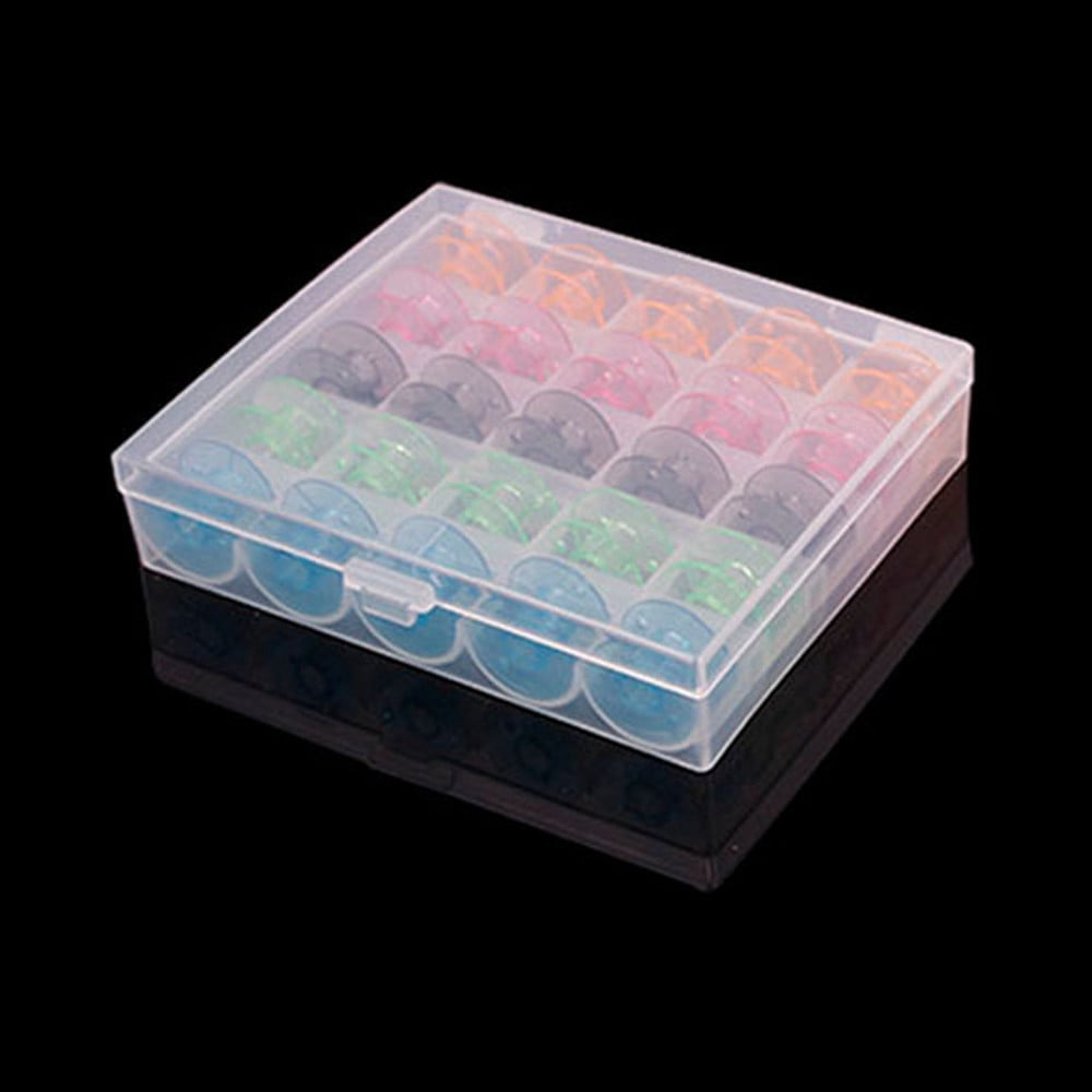 Malianggg 25 Spool Bobbins Sewing Machine Bobbin Organizer Storage ...