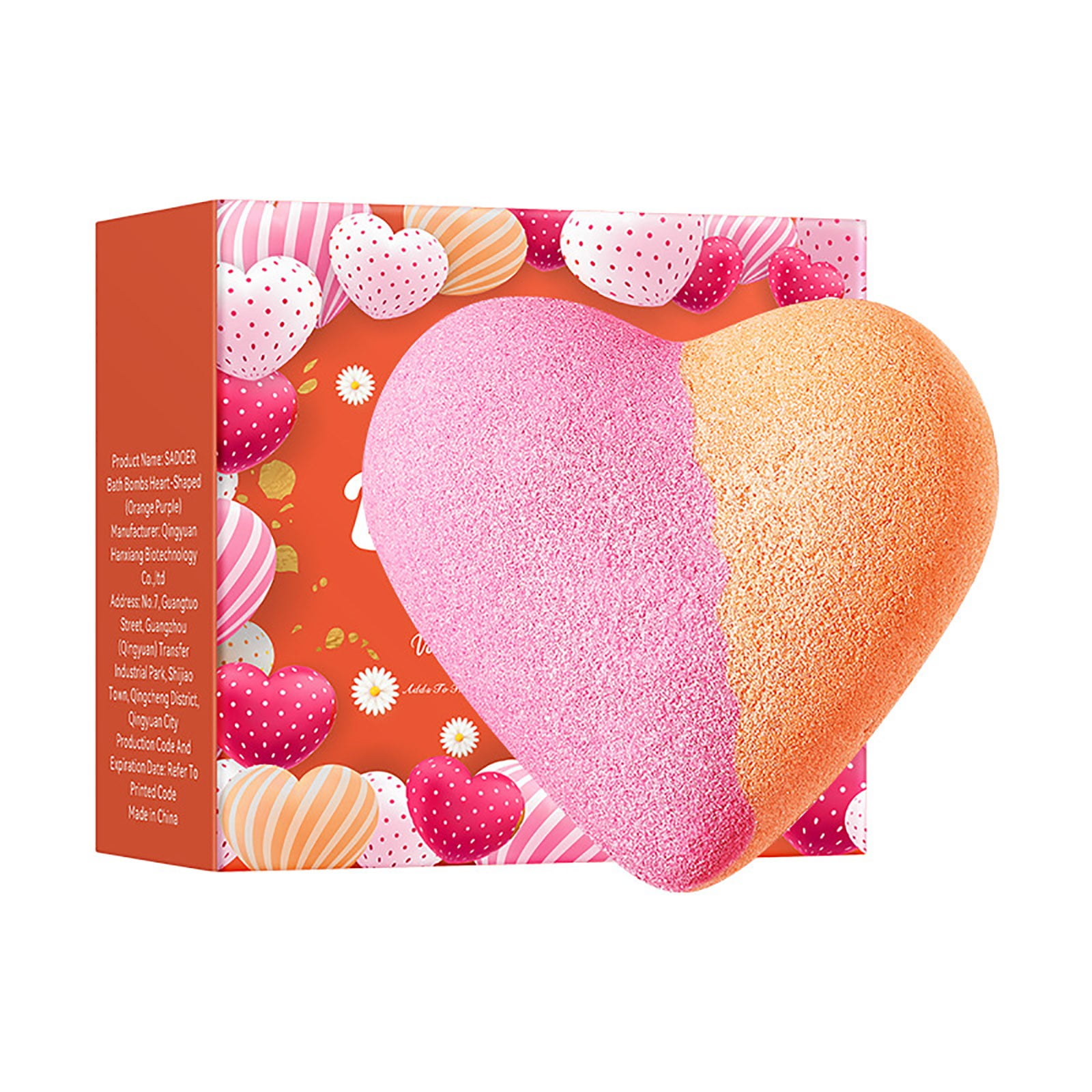 Malianggg Bath Heart Shaped Bath Bombs Deep Cleansing Body Bath ...