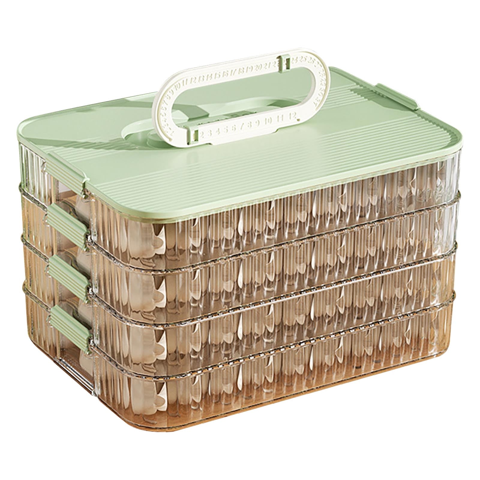 Malianggg Cookie Container 4 Freezer Food Storage Containers With Lids ...