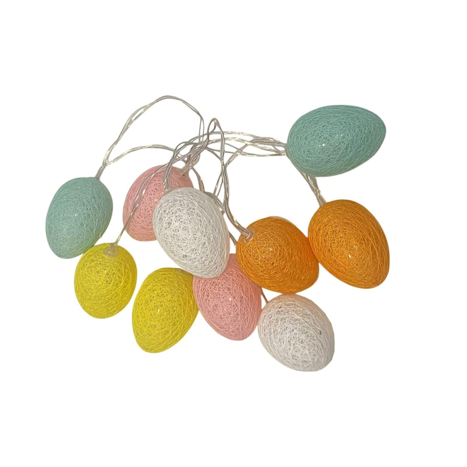 Malianggg Easter Eggs String Lights Battery Operated 5 FT 10 LED Colorful Easter Egg Fairy ...