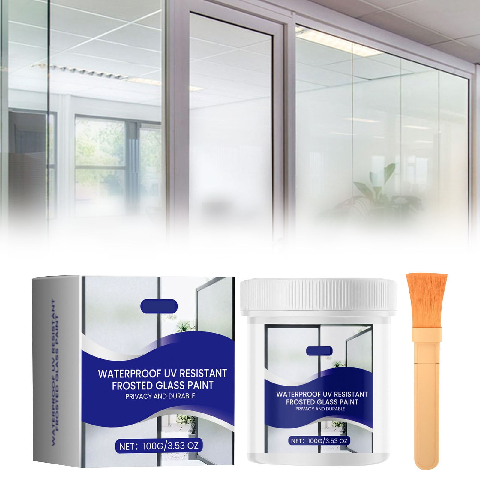 Malianggg Frosted Glass Paint Light Blocking Opaque Sun Paint Cover ...