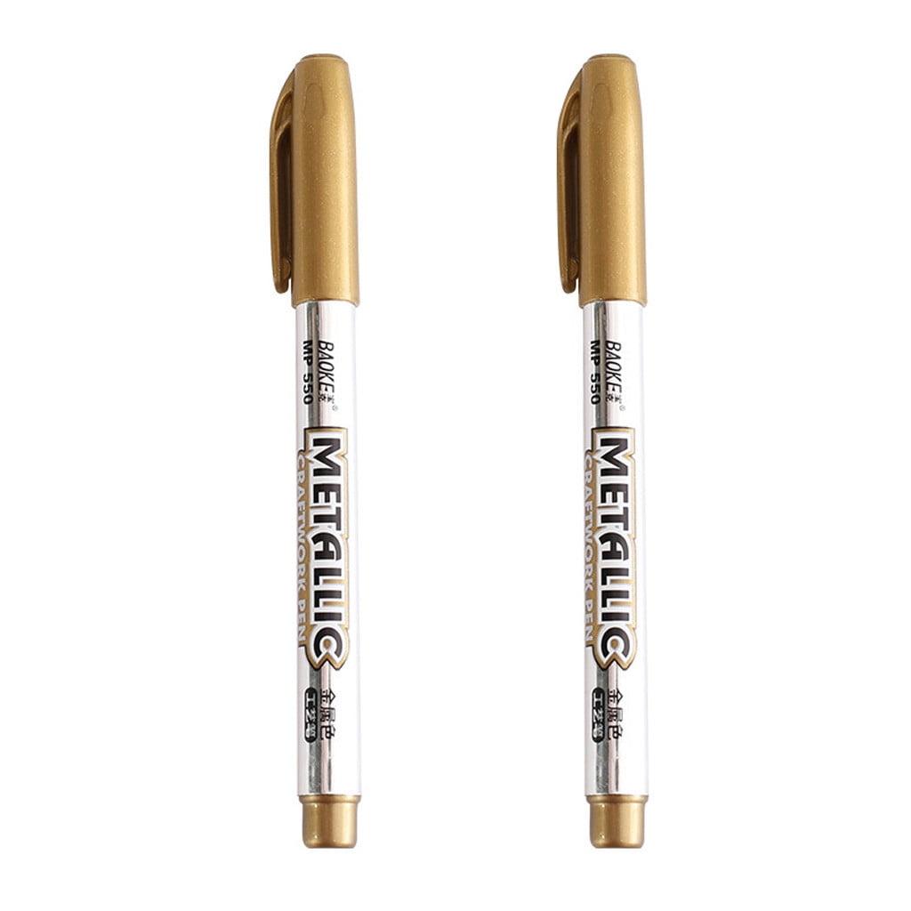 Malianggg Metallic Marker Pens Gold And Silver Metallic Markers 4ml ...