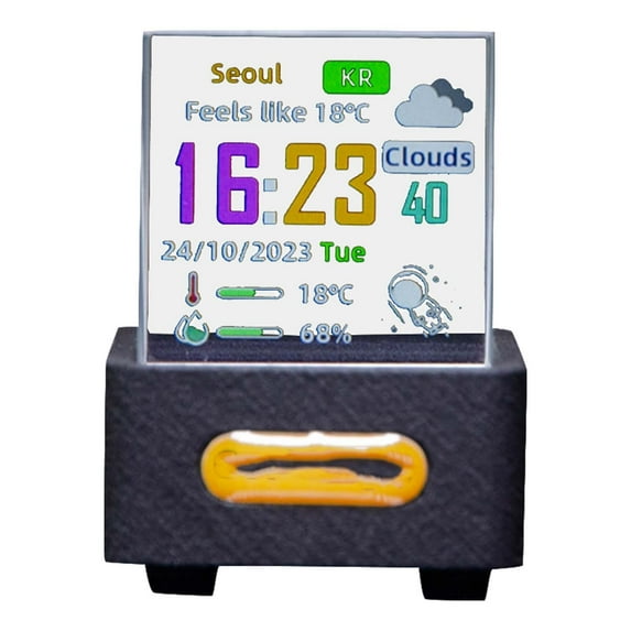 Malianggg Mini 3D Cube Display Smart Digital Clock GIF Animated Cool ...