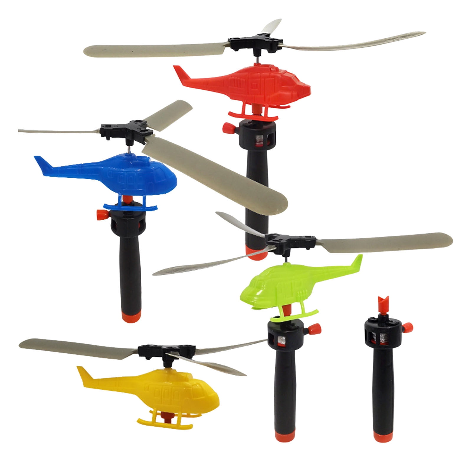 Malianggg Random Color 1pc Handle Pull Wire Power Helicopter Pull Wire ...
