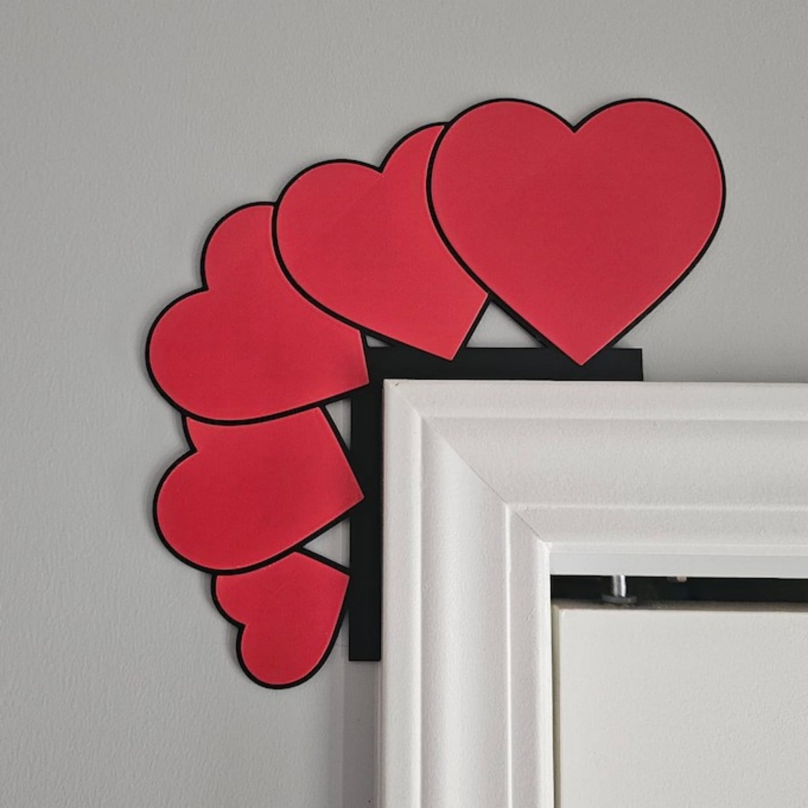 Malianggg Valentine's Day Wooden Door Frame Door Corner Decoration Home ...