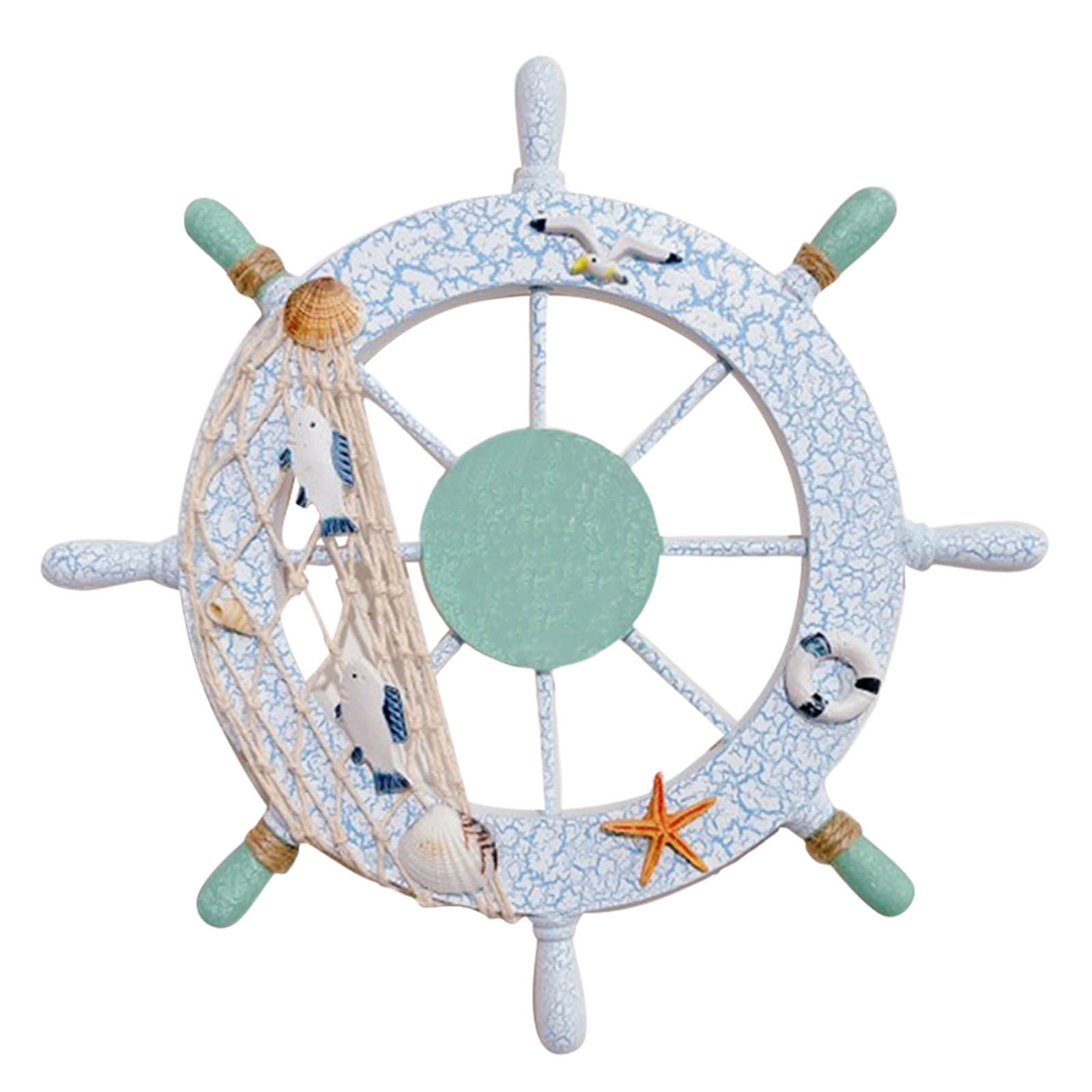 Malianggg Wheel Beach Nautical Fishing Bathroom Ocean Theme Coastal ...