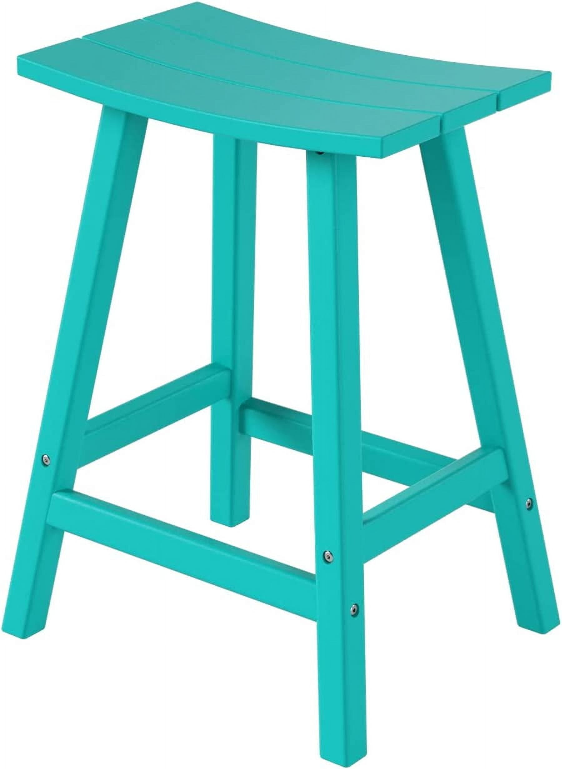 Malibu 24 Inch Outdoor Bar Stools, All Weather Resistant Poly Lumber ...