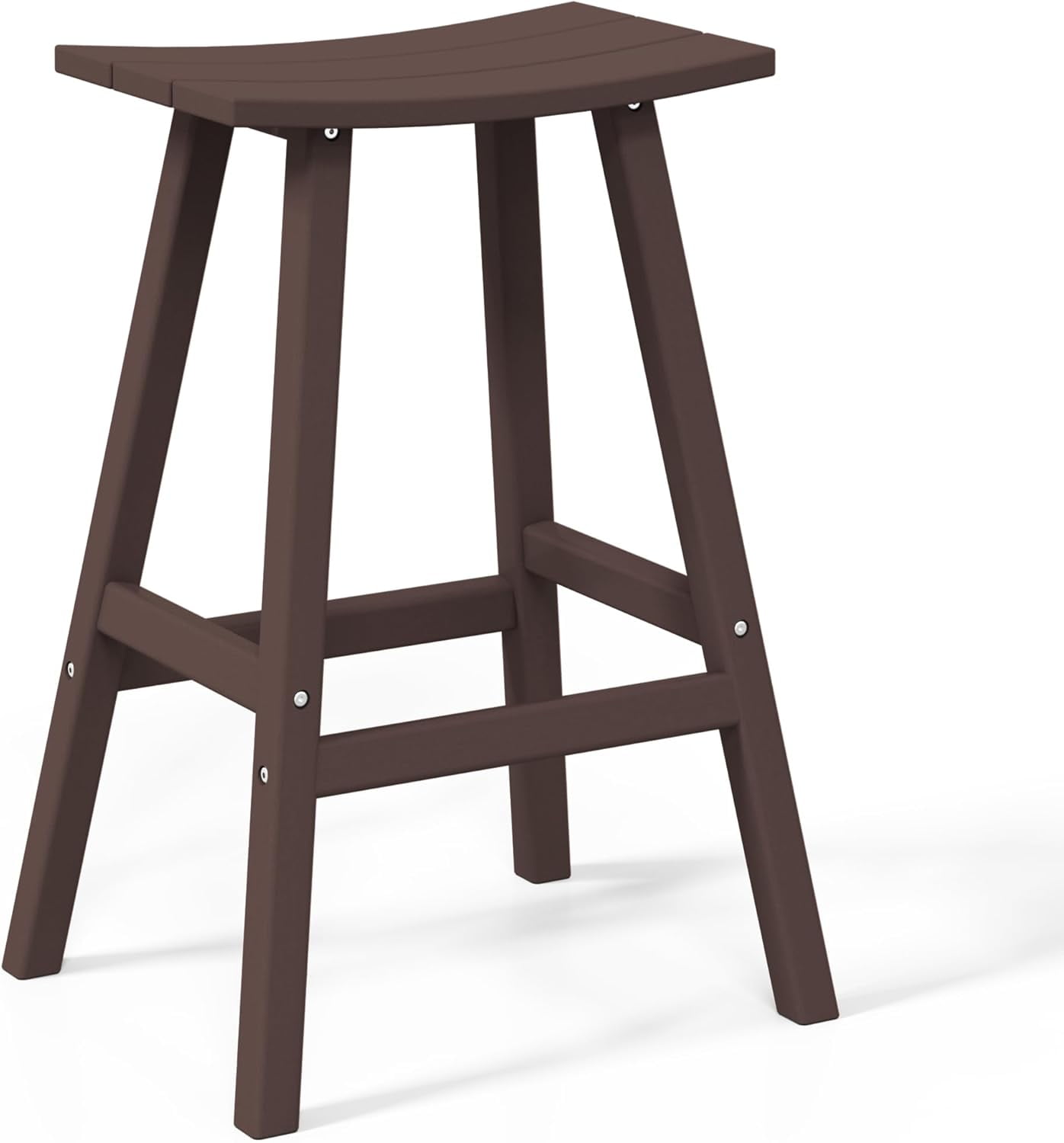 Malibu 29 Inch Outdoor Bar Stools, All Weather Resistant Poly Lumber Adirondack Bar Height ...