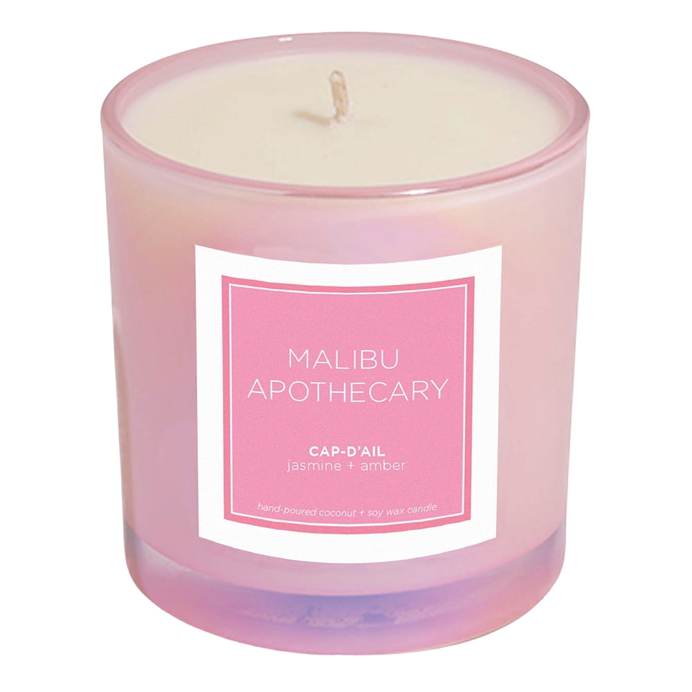 Malibu Apothecary Iridescent Pink Candle - Cap-D'Ail - Walmart.com