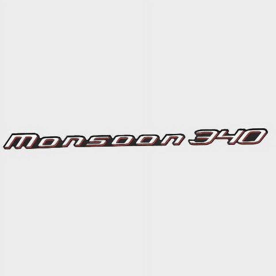 Malibu Boat Decal | Monsoon 340 White Red Sticker - Walmart.com