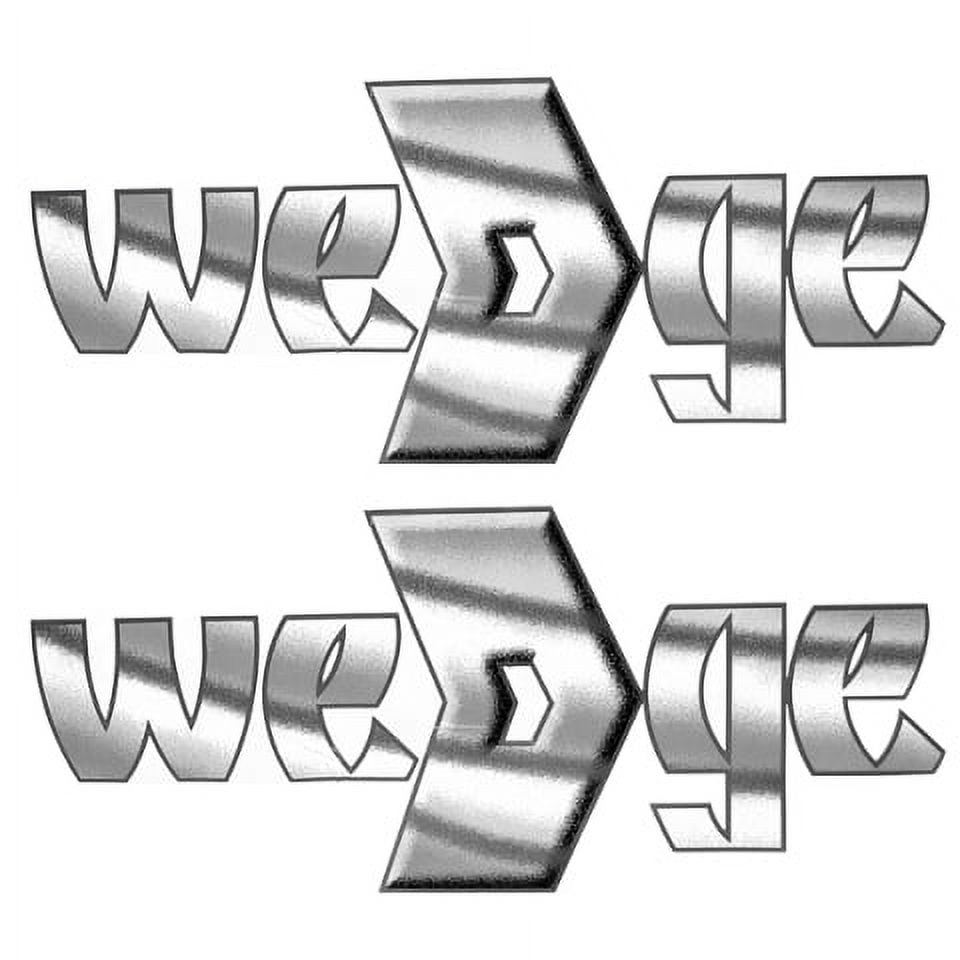 Malibu Boat Decals 127150 | Wedge Logo Gray Stickers (Pair) - Walmart.com