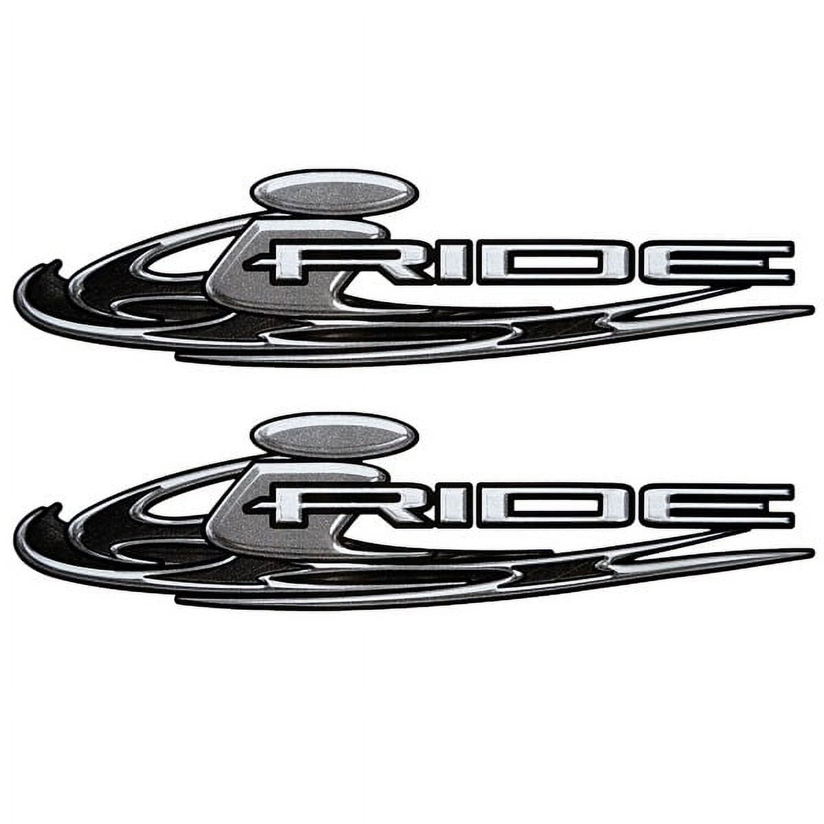 Malibu Boat Decals 5952310 | 2006 iRide Black Gray 19 1/2 Inch (Pair ...