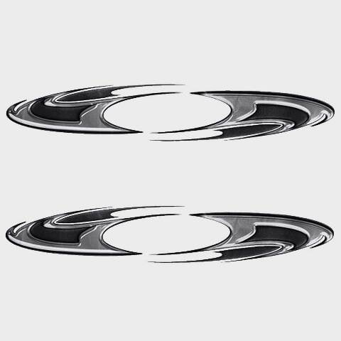 Malibu Boat Graphic Decals 5979007 | Ride Series Stickers (Set of 4 ...