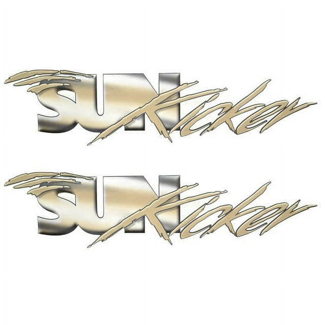 Malibu Boat Logo Decals 187613 | Sun Kicker Neutral Stickers (Pair ...