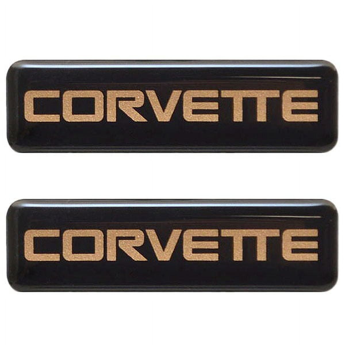 Malibu Boat Raised Decals 001411 | Corvette Black Gold (Pair) - Walmart.com