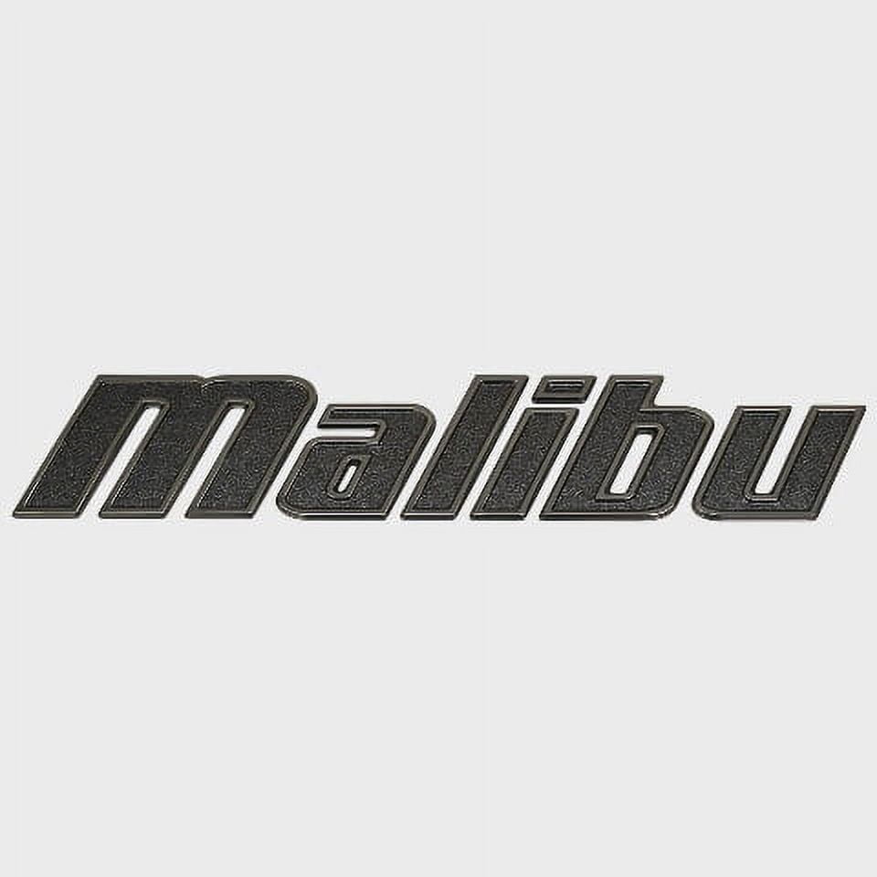 Malibu Boat Raised Emblem Decal 5992906 | 11 x 2 Inch Black Pearl ...