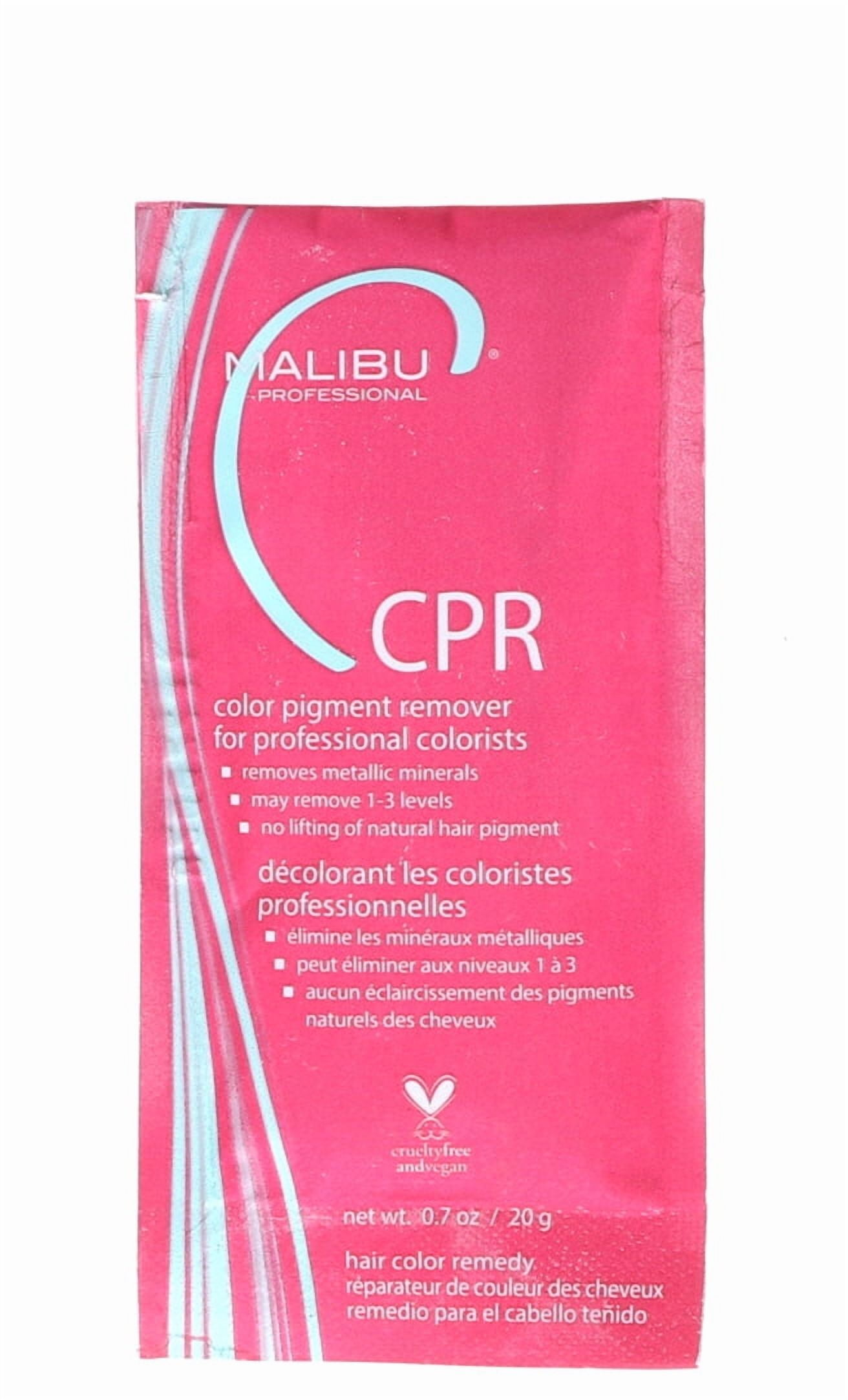 Malibu C, CPR Fast-Acting Color Pigment Remover, 100% Vegan, Box of 6 ...