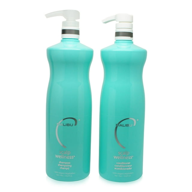 Malibu C Scalp Wellness Vegan Shampoo and Conditioner Set, 33.8 Oz each ...