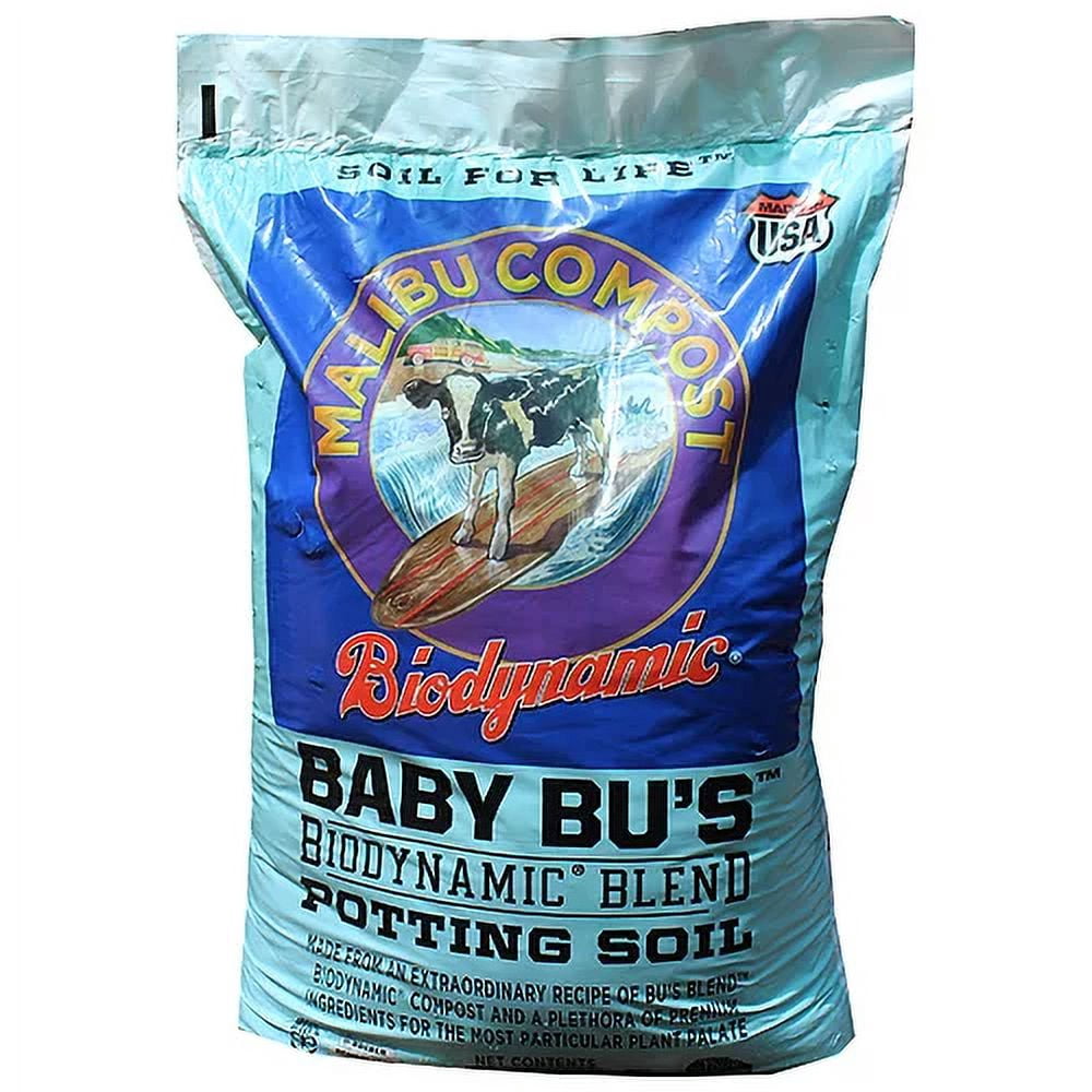 Malibu Compost Baby Bu's Biodynamic Blend Potting Soil 1.5CF, Natural ...