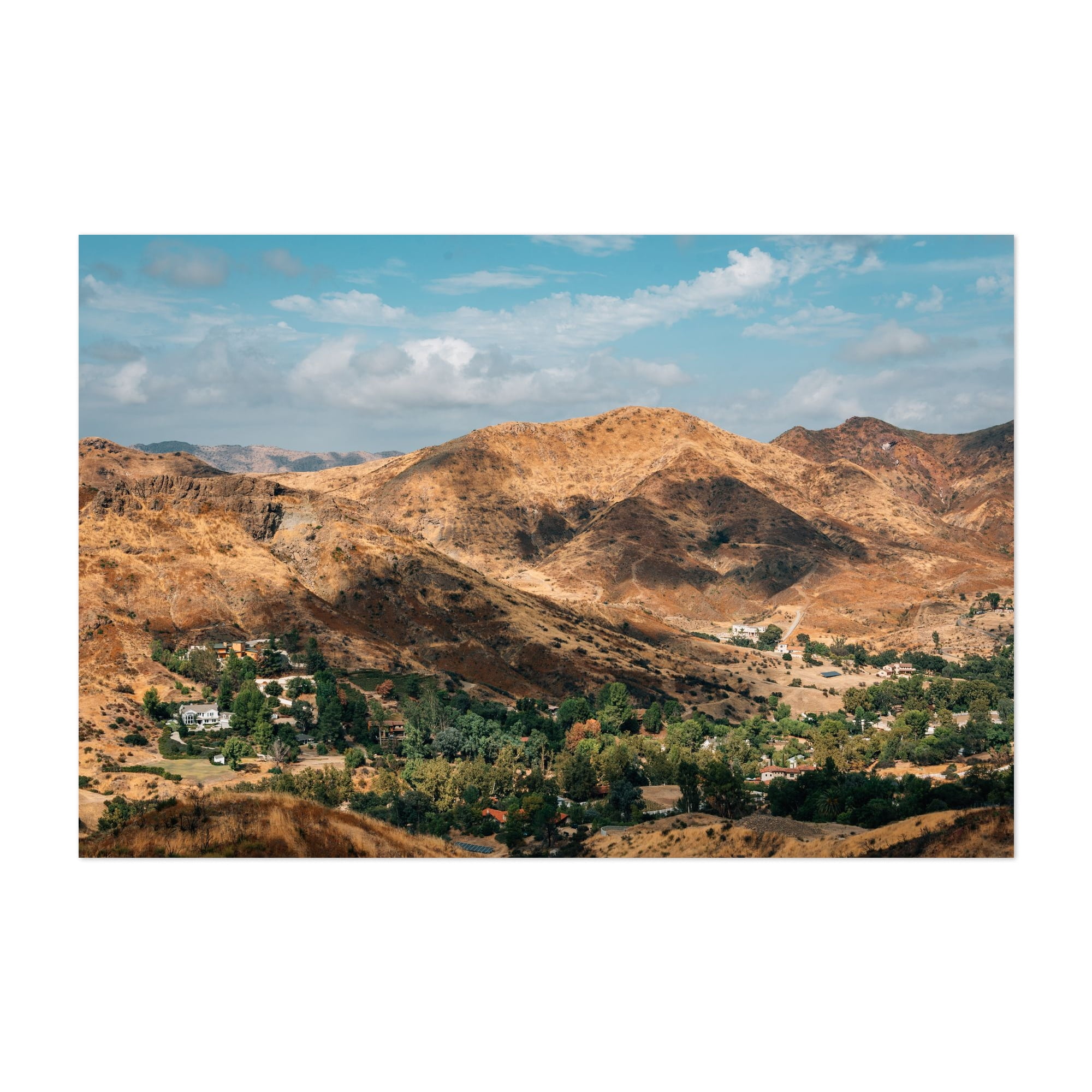 Malibu Hills 01 - Los Angeles California Photography Unframed Wall Art ...