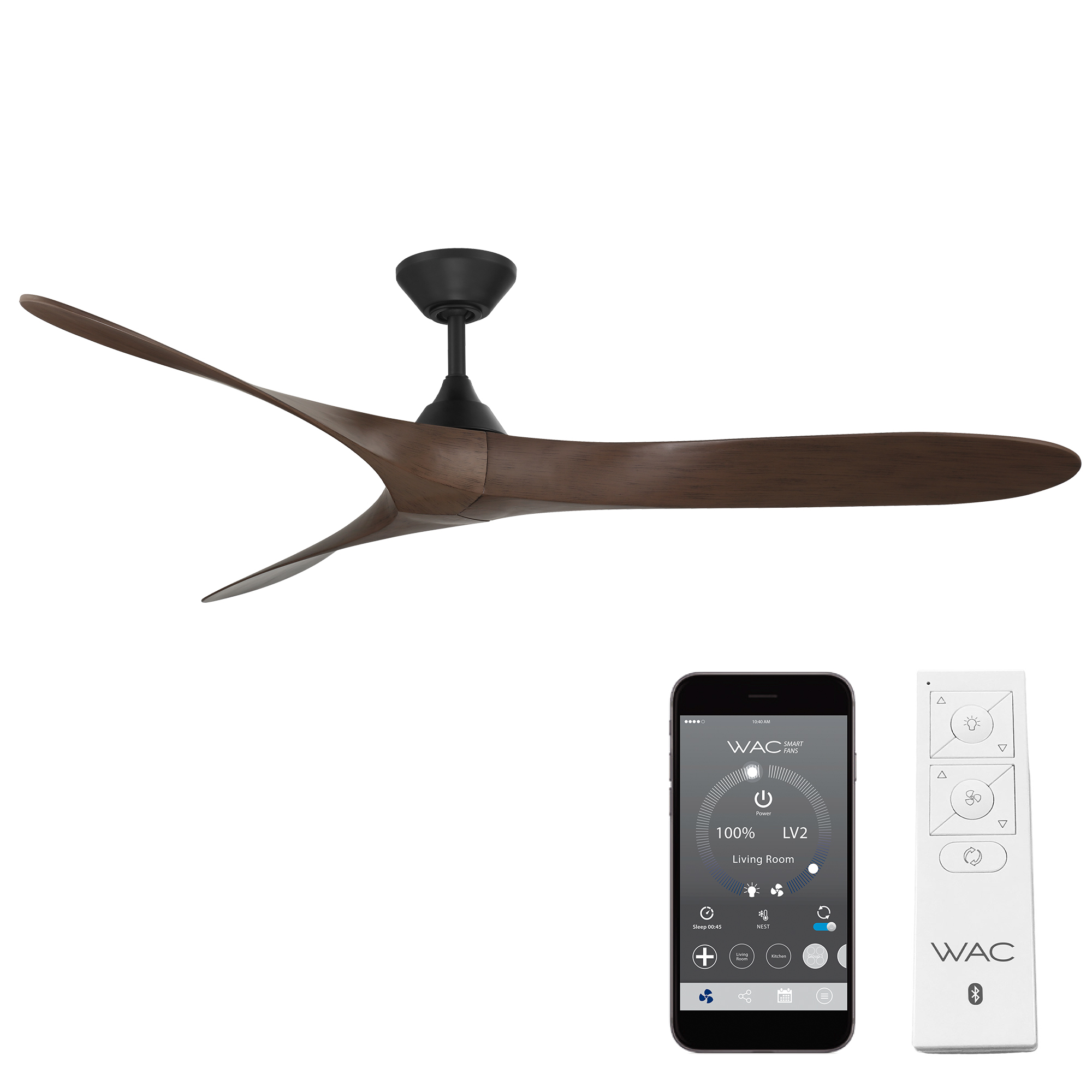 Pshita 3-light Crystal 5-blade 52-inch Rustic Bronze Ceiling Fan with ...