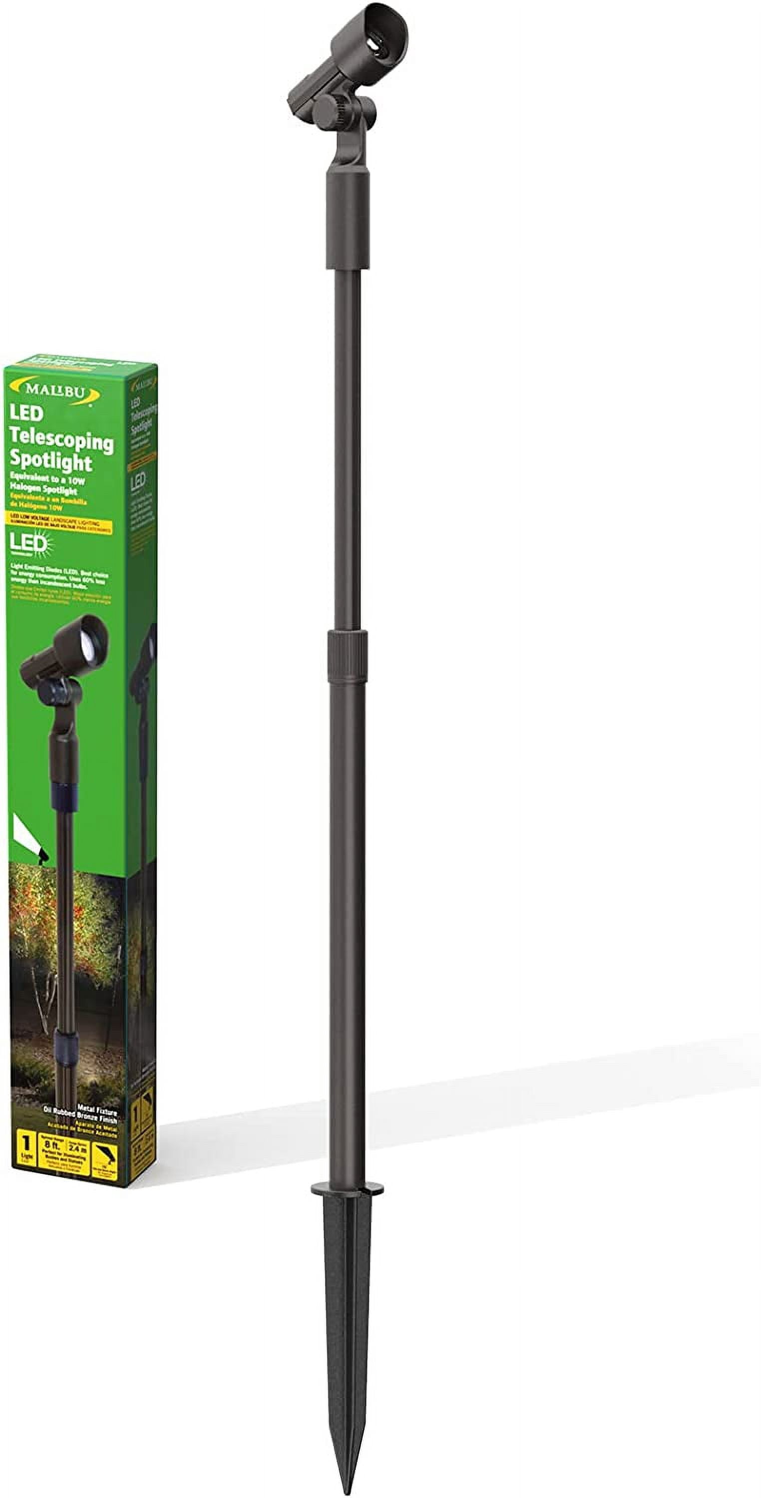 Malibu Low Voltage LED Telescoping Spotlight Wall Light Outdoor ...