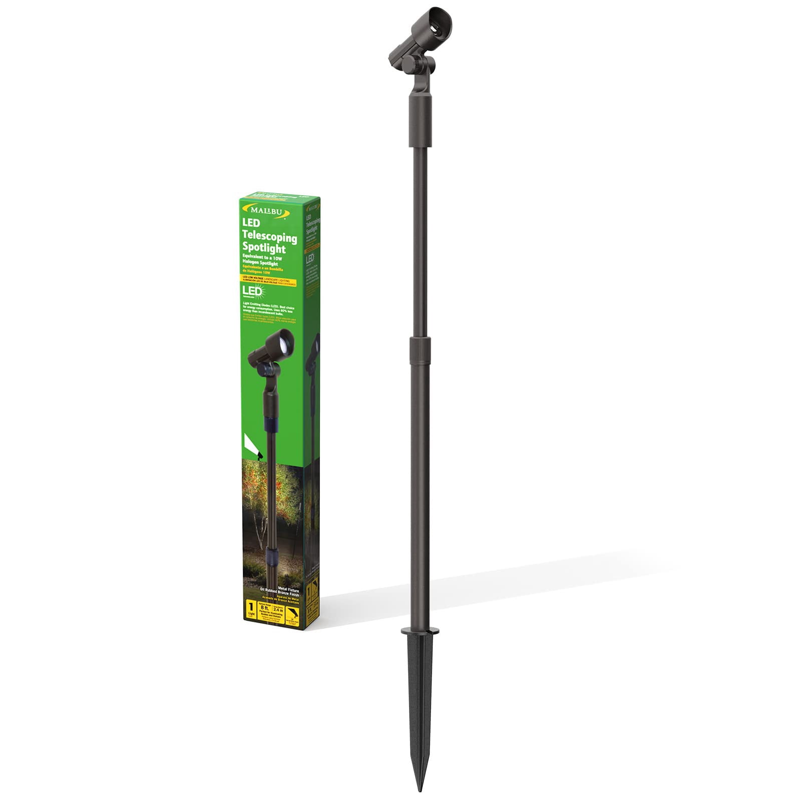 Malibu Low Voltage LED Telescoping Spotlight Wall Light Outdoor ...