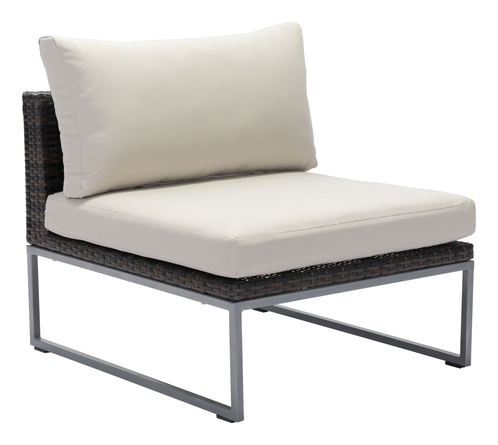 Malibu Middle Chair Brown & Beige - Walmart.com
