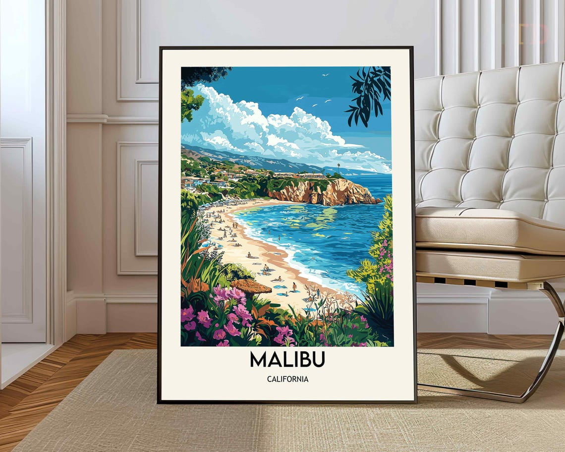 Malibu Poster, Malibumalibu Print, Malibu Photo, Malibu Poster Print ...