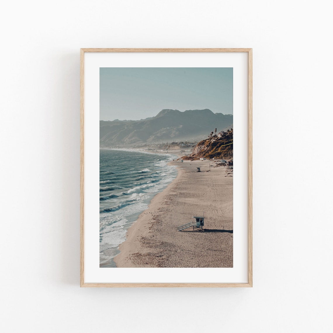 Malibu Print, Malibu Poster, California Wall Art, Malibu Art Print ...
