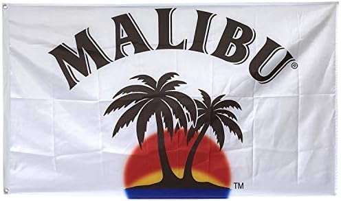 Malibu Rum Flag White Tropical Whiskey Vodka 3x5ft Banner - Walmart.com