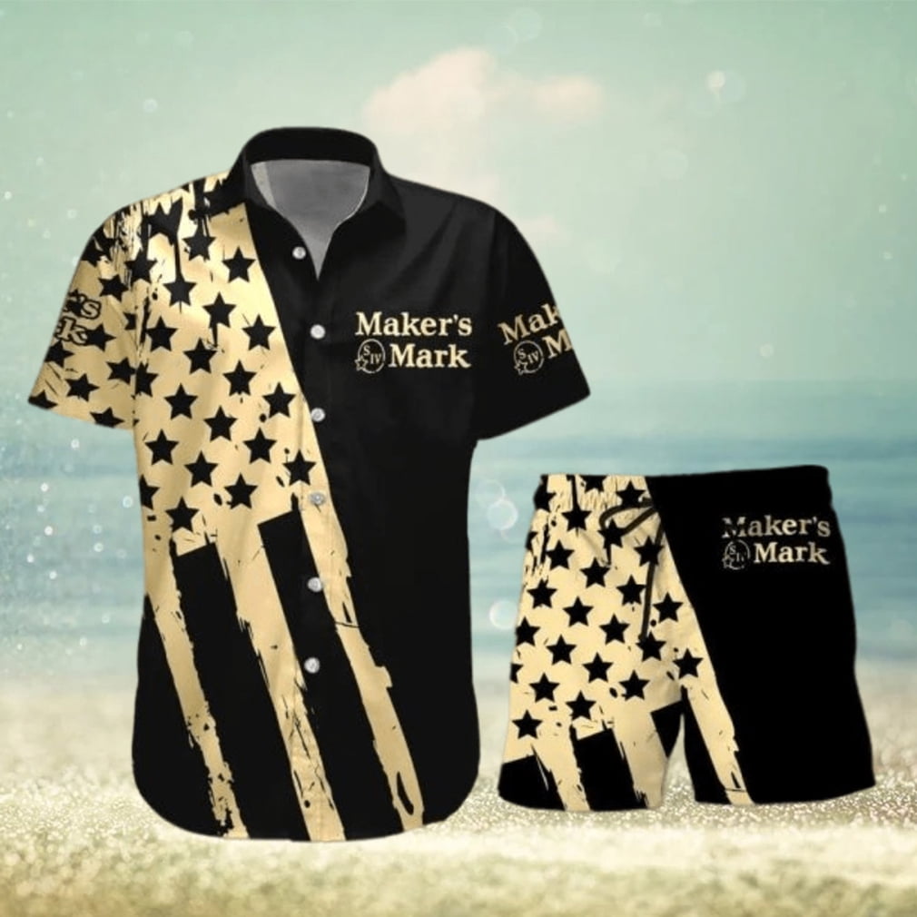 Malibu Rum USA Flag Hawaiian Combo Shirt And Short Gift Hawaiian For ...