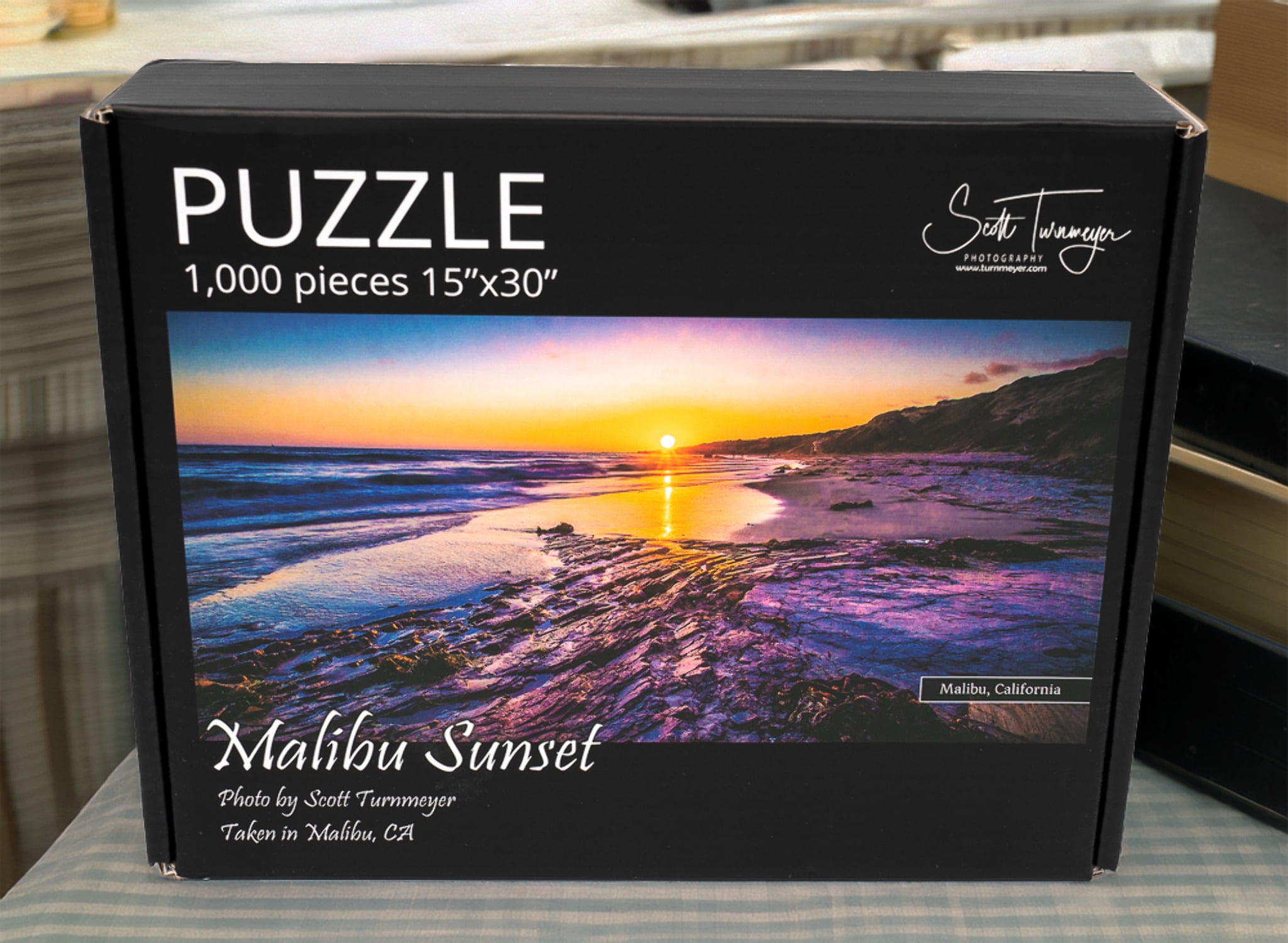 Malibu Sunset Fine Art Photography Jigsaw Puzzle by Scott Turnmeyer ...