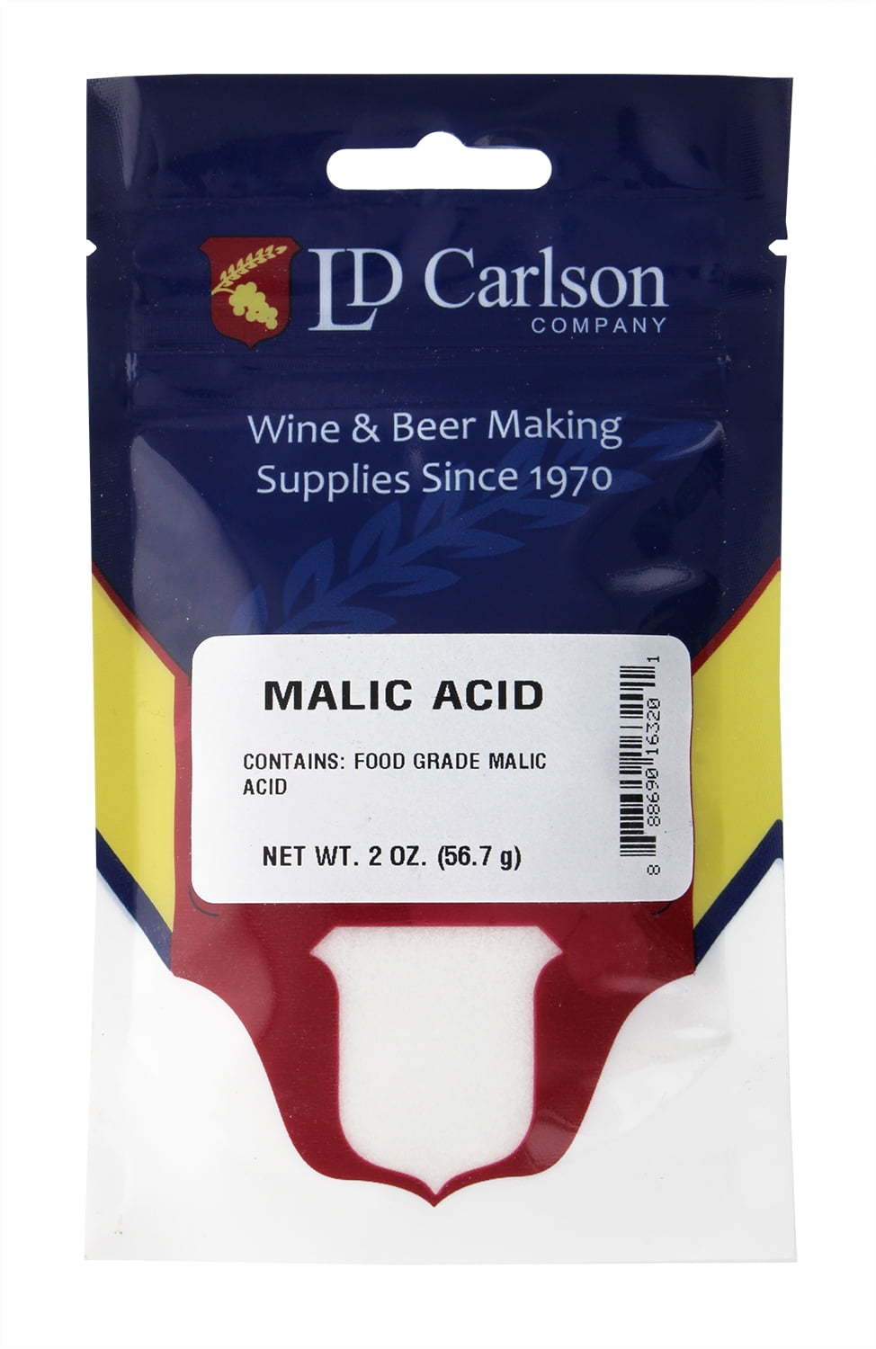 Malic Acid, 2 oz - Ideal for Adjusting Acidity in Hot-Climate White ...