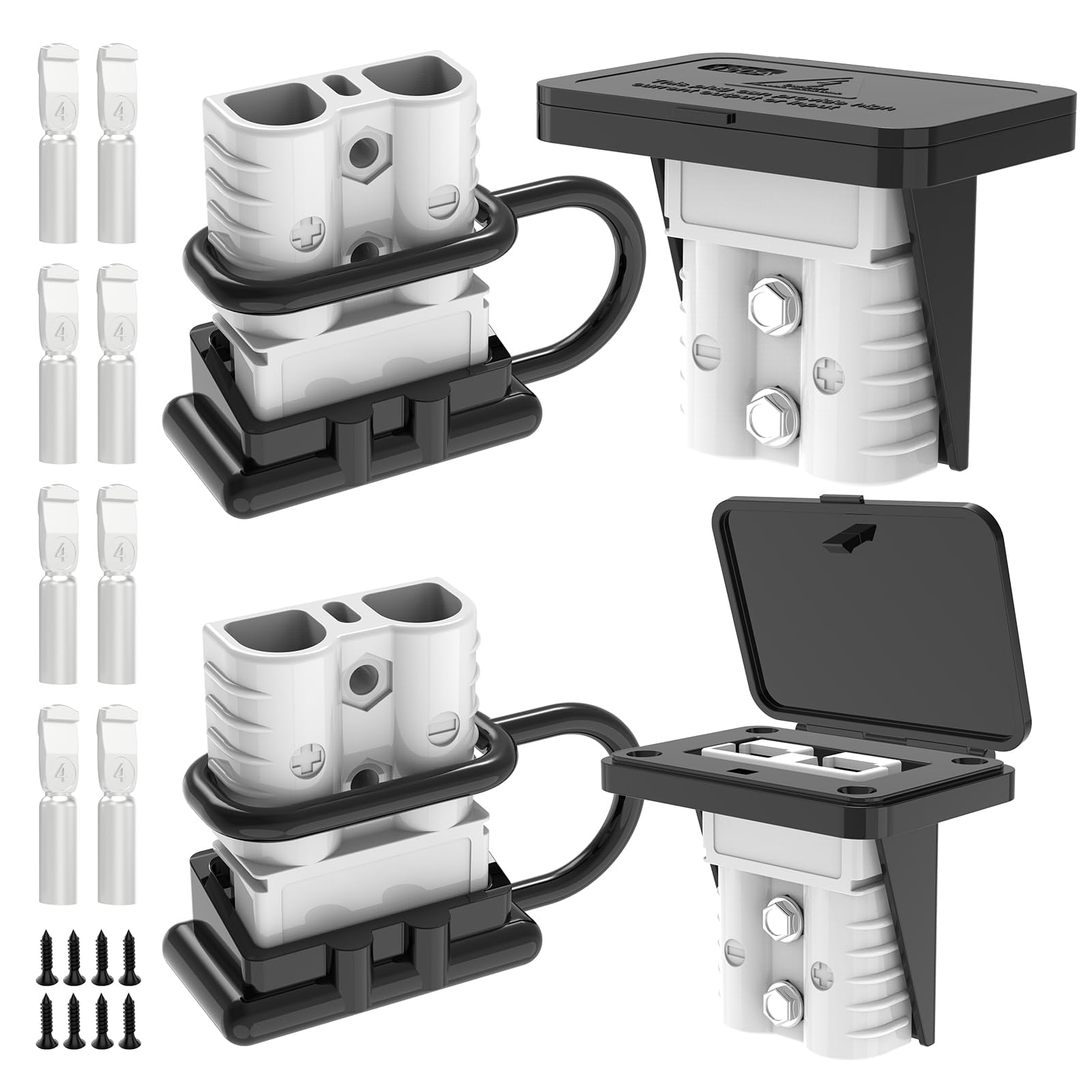 Malictele Anderson Connector,120AMP 2-6 RRF12 Gauge Battery Quick ...