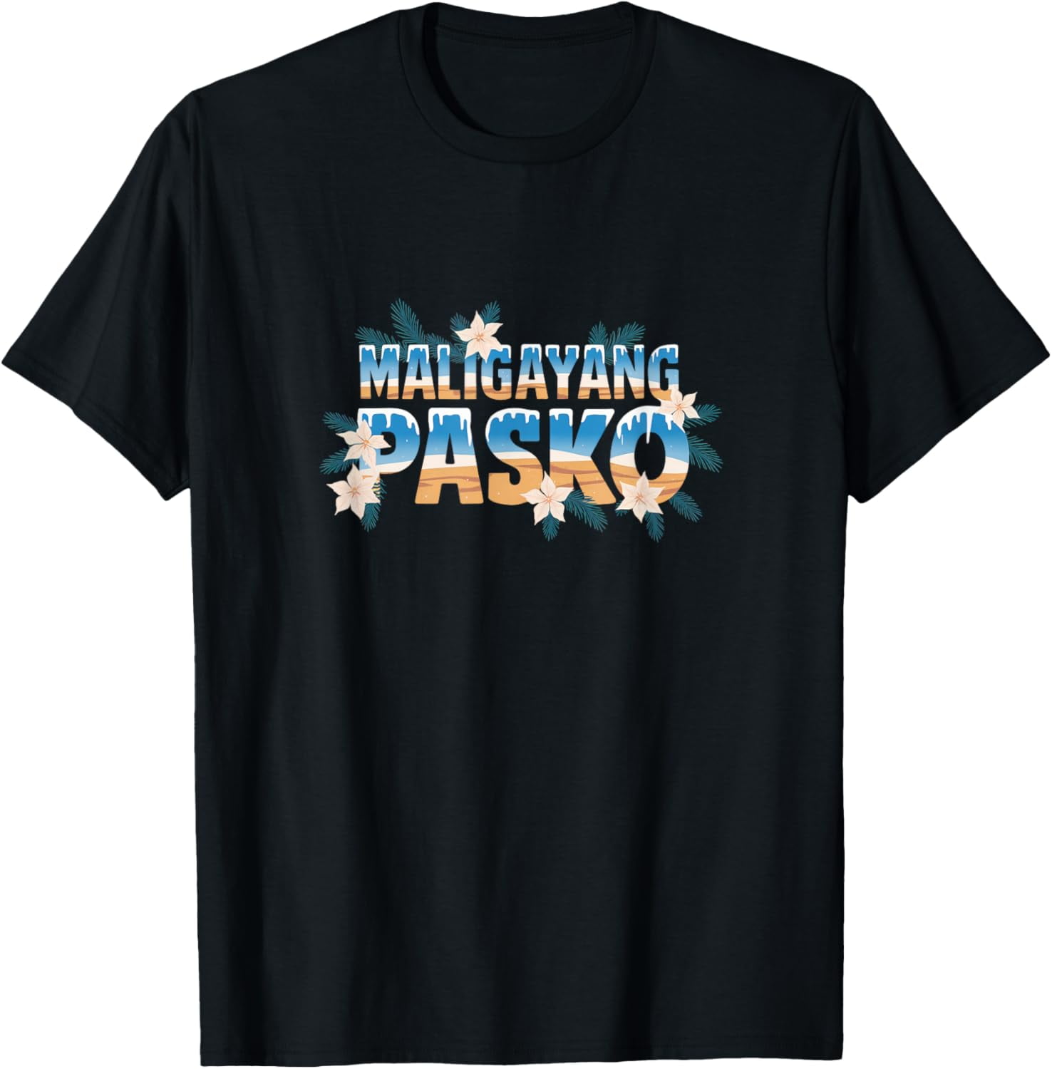 Maligayang Pasko Merry Christmas in Tagalog - Philippines T-Shirt men ...