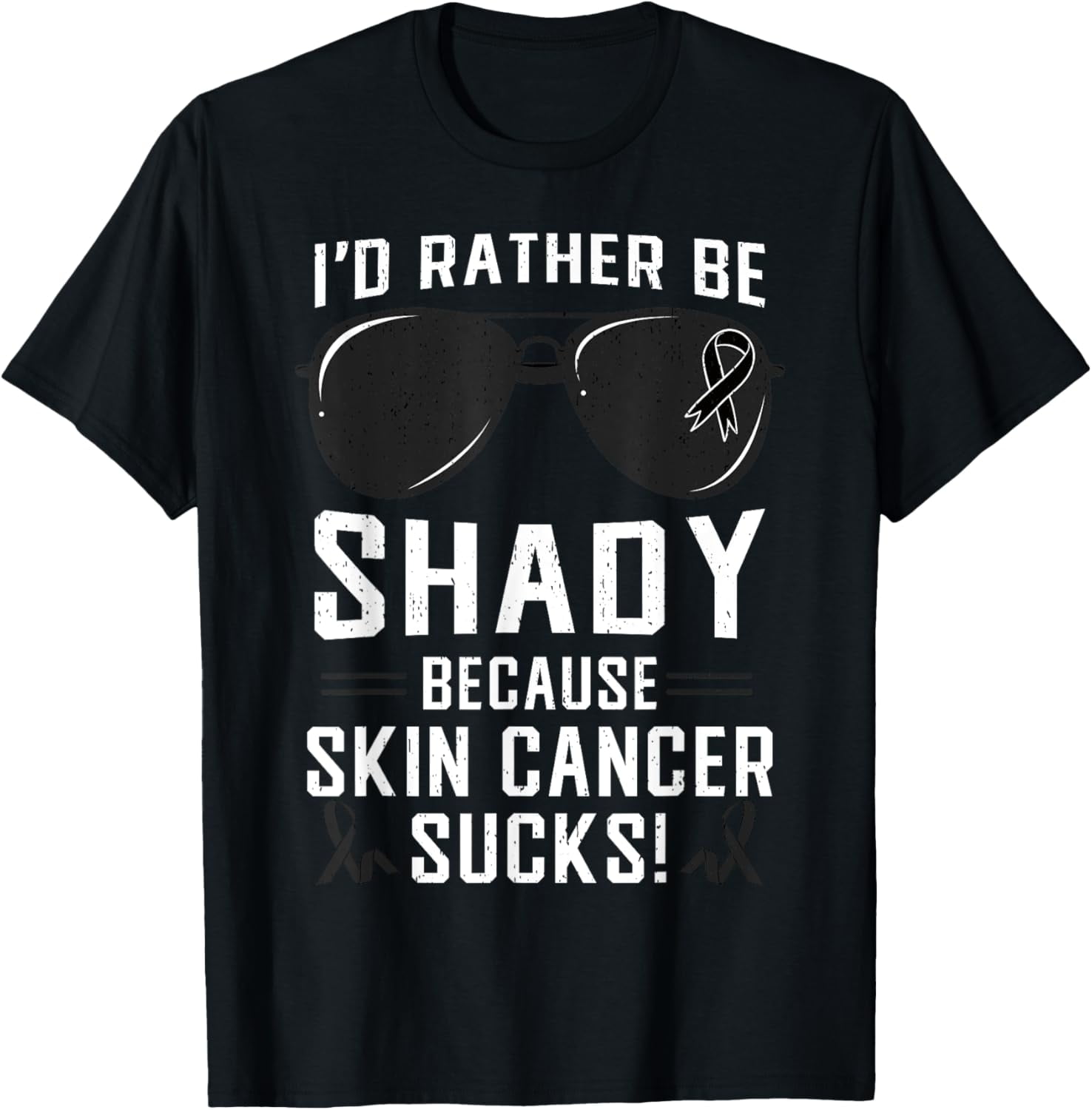 Malignant Skin Cancer Supports Melanoma Awareness T-Shirt100% cotton ...