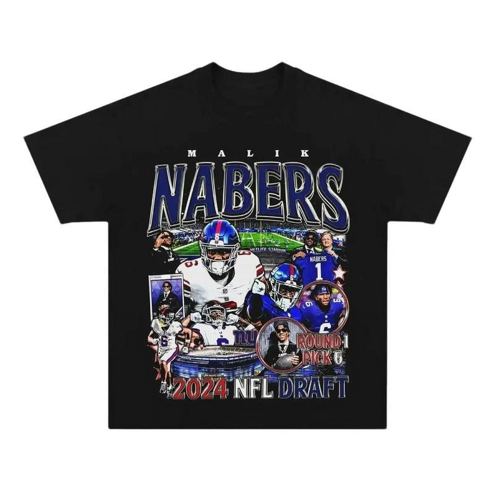 Malik Nabers . Football . Vintage Sport . Graphic Print Unisex Comfort ...