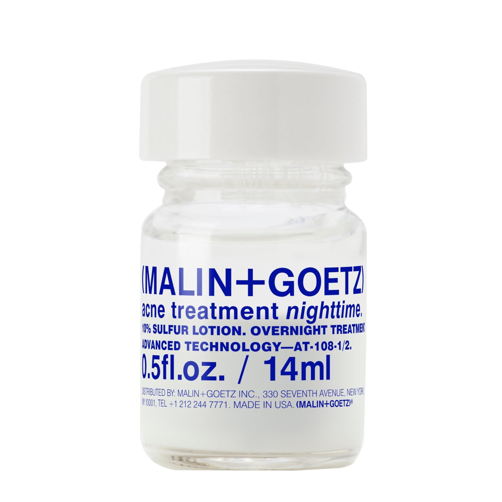Malin + Goetz Acne Treatment Nighttime, 0.5 Fl. Oz. - Overnight Sulfur ...
