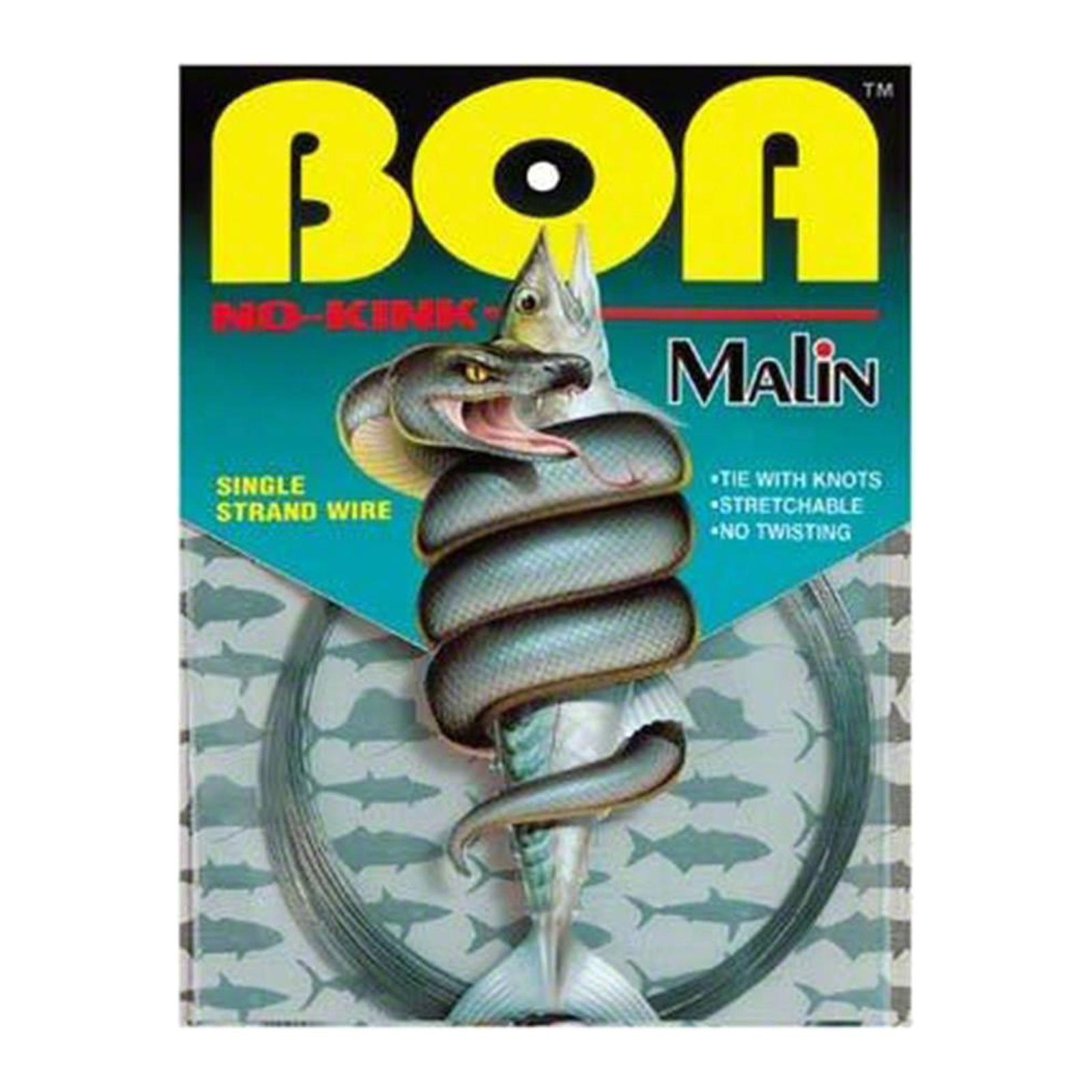 Malin NK40-30 BOA No-Kink Titanium Wir 30-40 lb 30' .015 Dia - Walmart.com