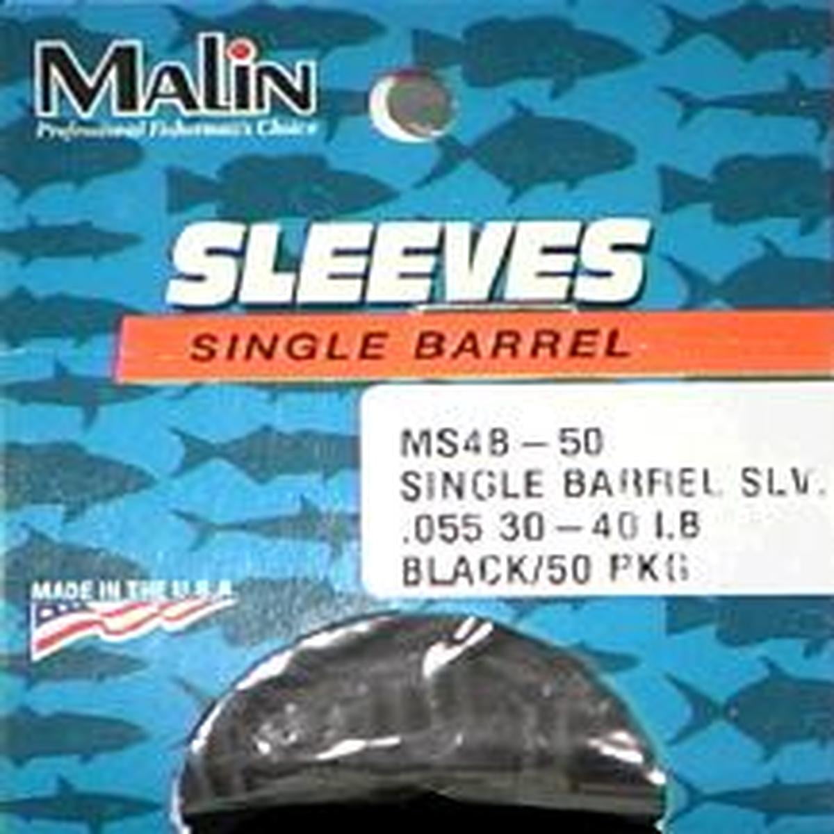 Malin Single Barrel Compression Fishing Sleeve, Black Oxide, 30-40 lb ...