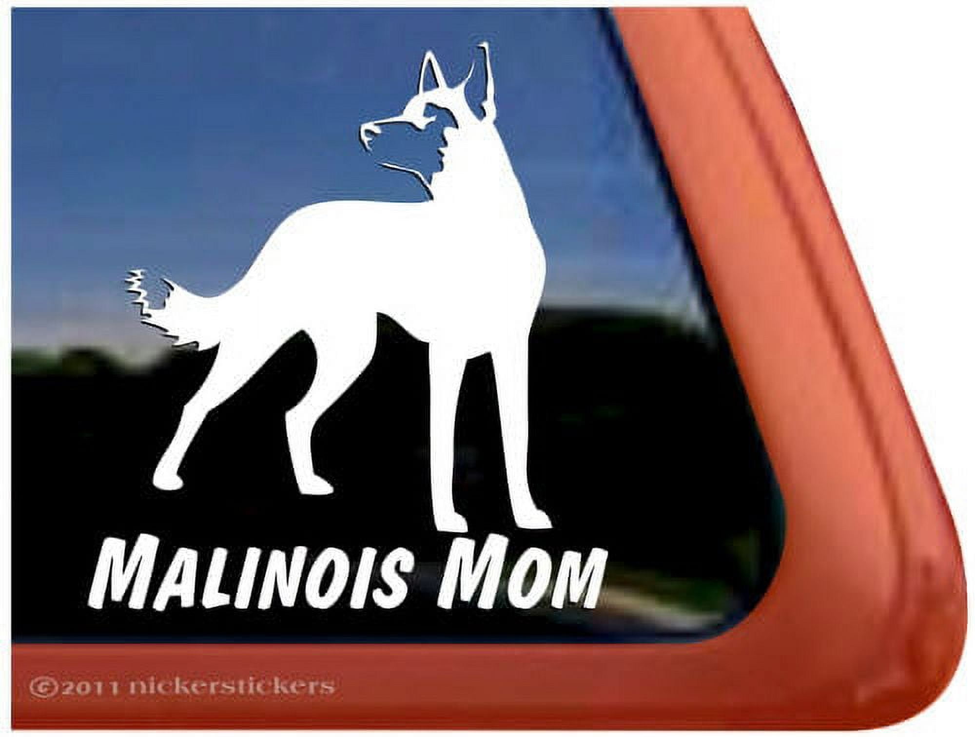 Malinois Mom | Belgian Malinois Adhesive Vinyl Dog Window Decal ...