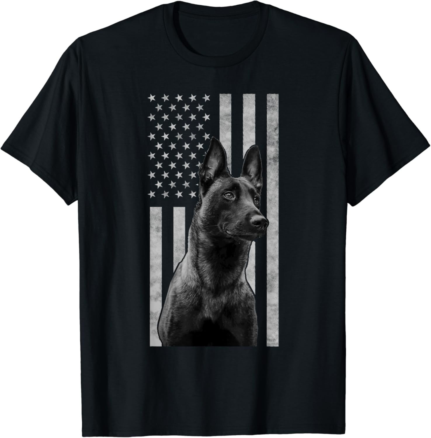Malinois Police Dog Proud Owner USA K9 Police Canine Handler T-Shirt ...
