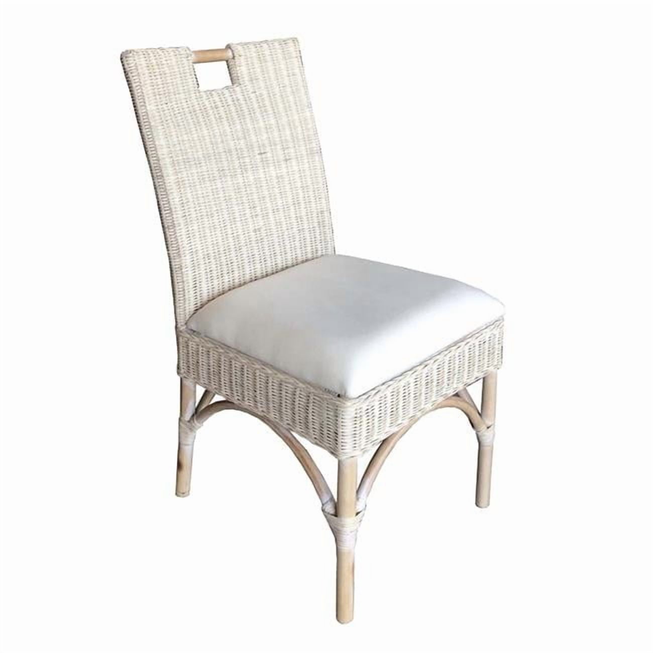 Malio Dining Chair, Whitewash, 18.5 x 23.6 x 36.5 in. - Walmart.com